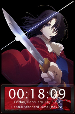 Rainmeter Clock - Ryougi Shiki by Akatsuki-Gothic on DeviantArt