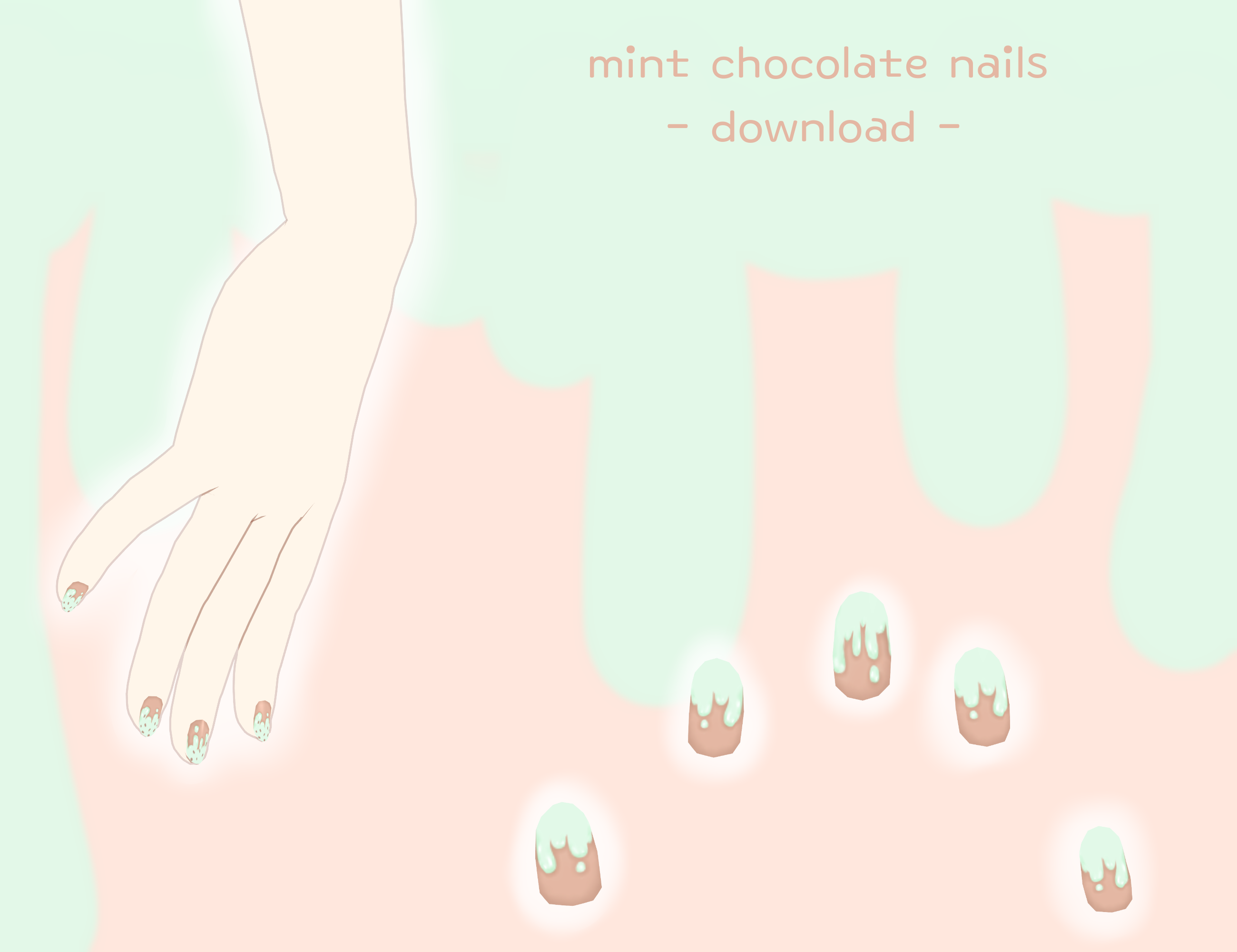 [download] mint chocolate nail texture by sleepyslimes on DeviantArt
