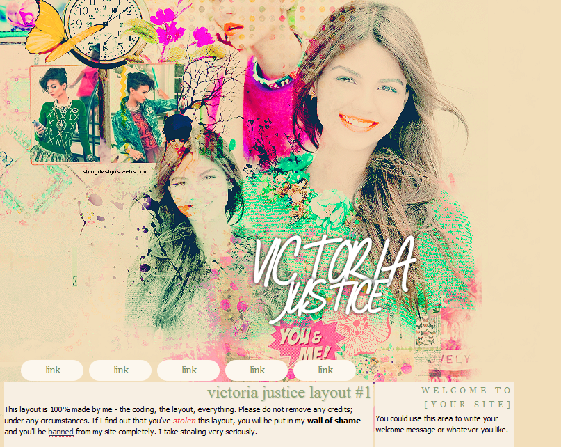 Victoria Justice Layout by Shiny-Designs on DeviantArt