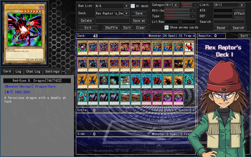 Rex Raptor's Anime Deck 1 by Septimoangel12 on DeviantArt