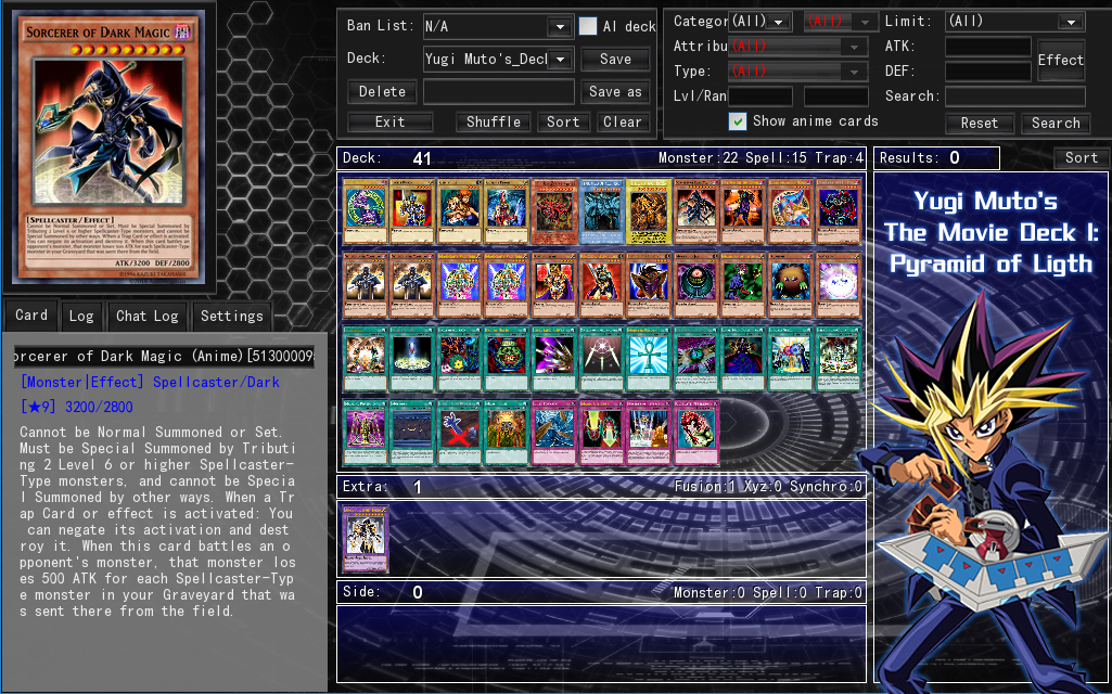 Yugi Muto's The Movie Deck 1 Pyramid of Ligth by Septimoangel12 on ...