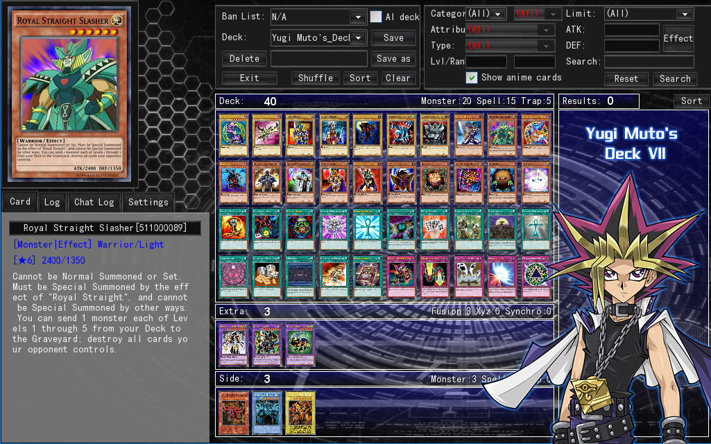 Yugi Mutos Anime Deck 7 By Septimoangel12 On Deviantart