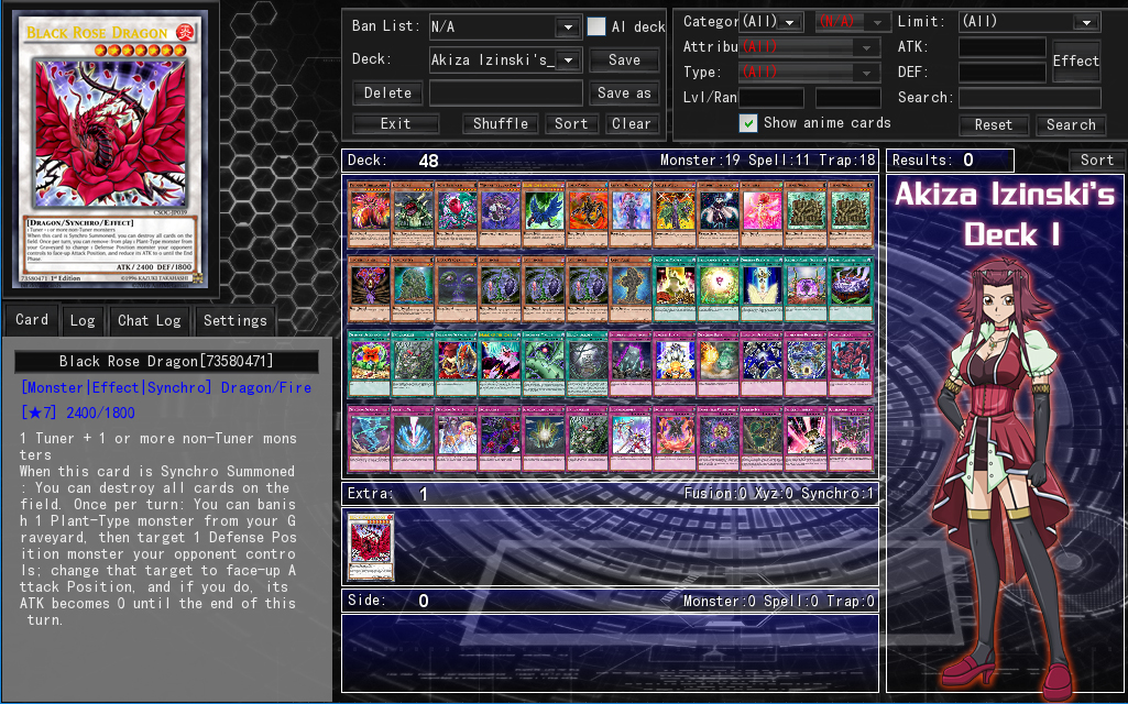 Akiza Izinski's Deck 1 by Septimoangel12 on DeviantArt