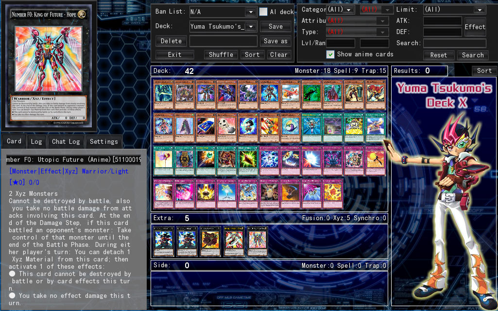 Yuma Yu Gi Oh Card List