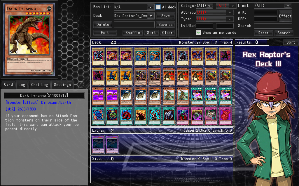 Rex Raptor's Anime Deck 3 by Septimoangel12 on DeviantArt