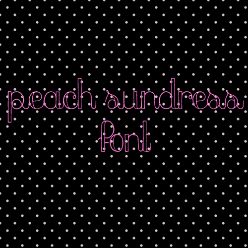 Peach Sundress FONT by KarolaAntonya on DeviantArt