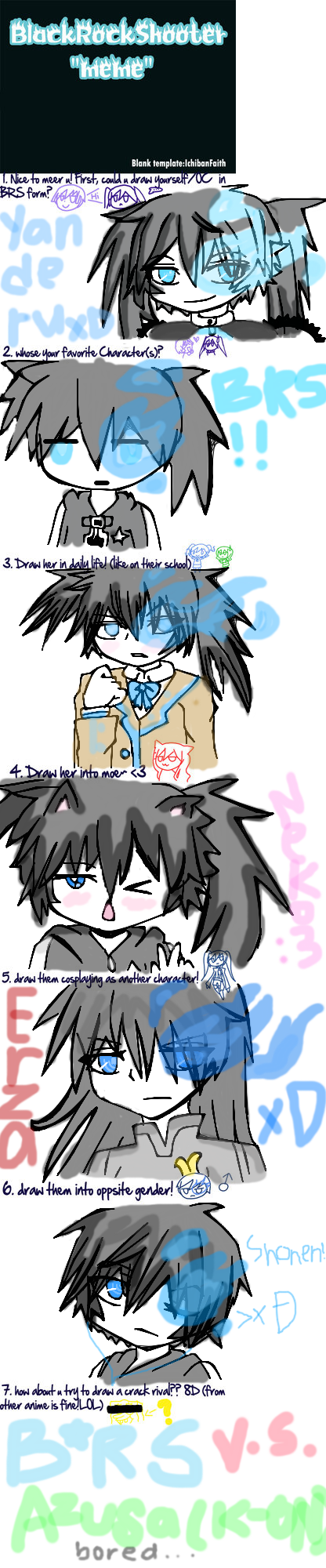 Black Rock Shooter Huke Deviantart