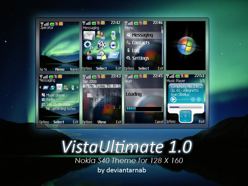 VistaUltimate Theme for S40 by deviantarnab on DeviantArt