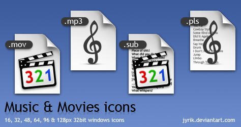 Music and Movies icon pack by JyriK on DeviantArt