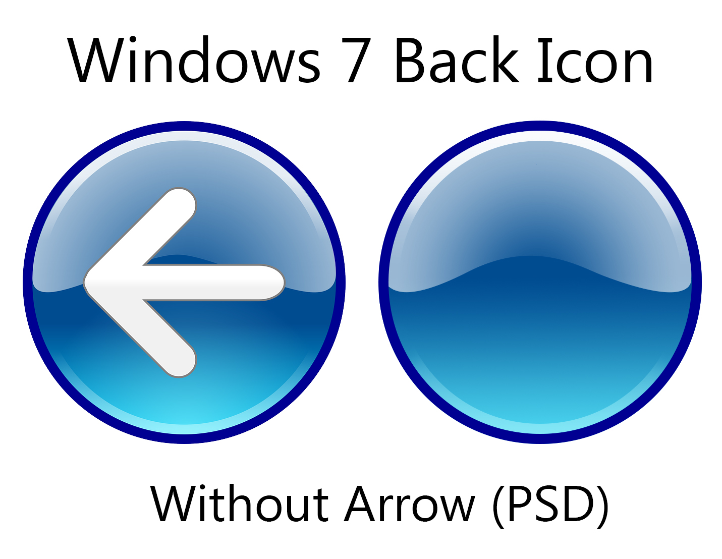 Windows 7 Back Icon Without Arrow (PSD) by KosZigler on DeviantArt