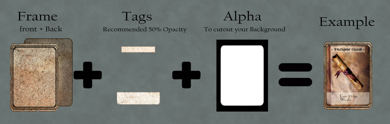 RPG Card Template _Stone_ by jeemais on DeviantArt