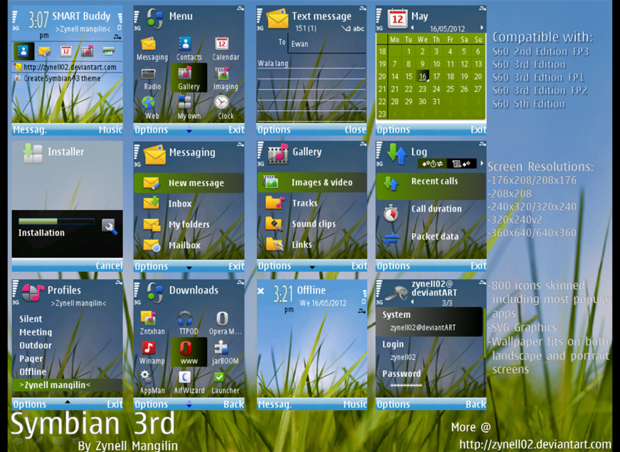 Symbian 3rd Theme by zynell02 on DeviantArt