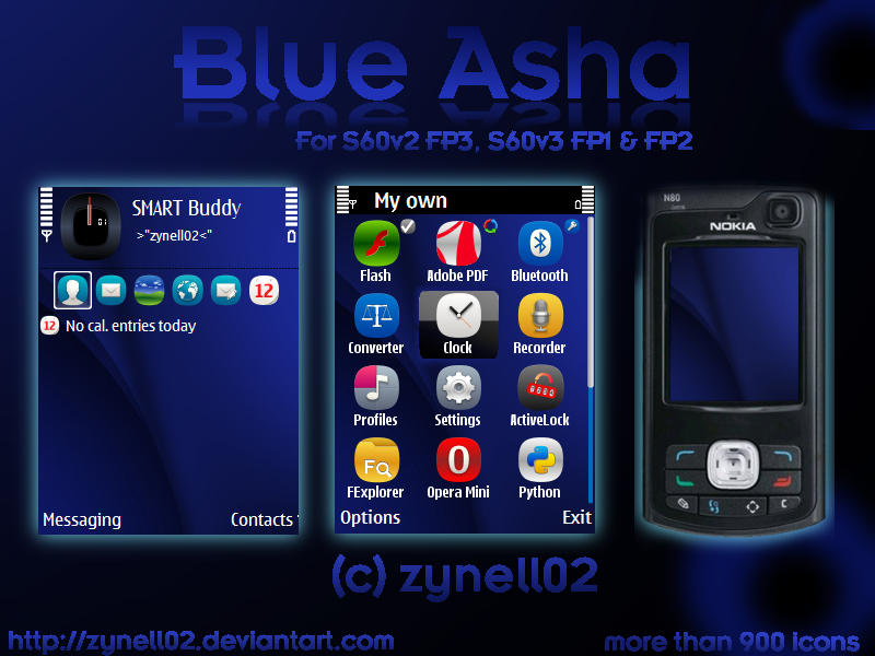 Blue Asha by zynell02 on DeviantArt