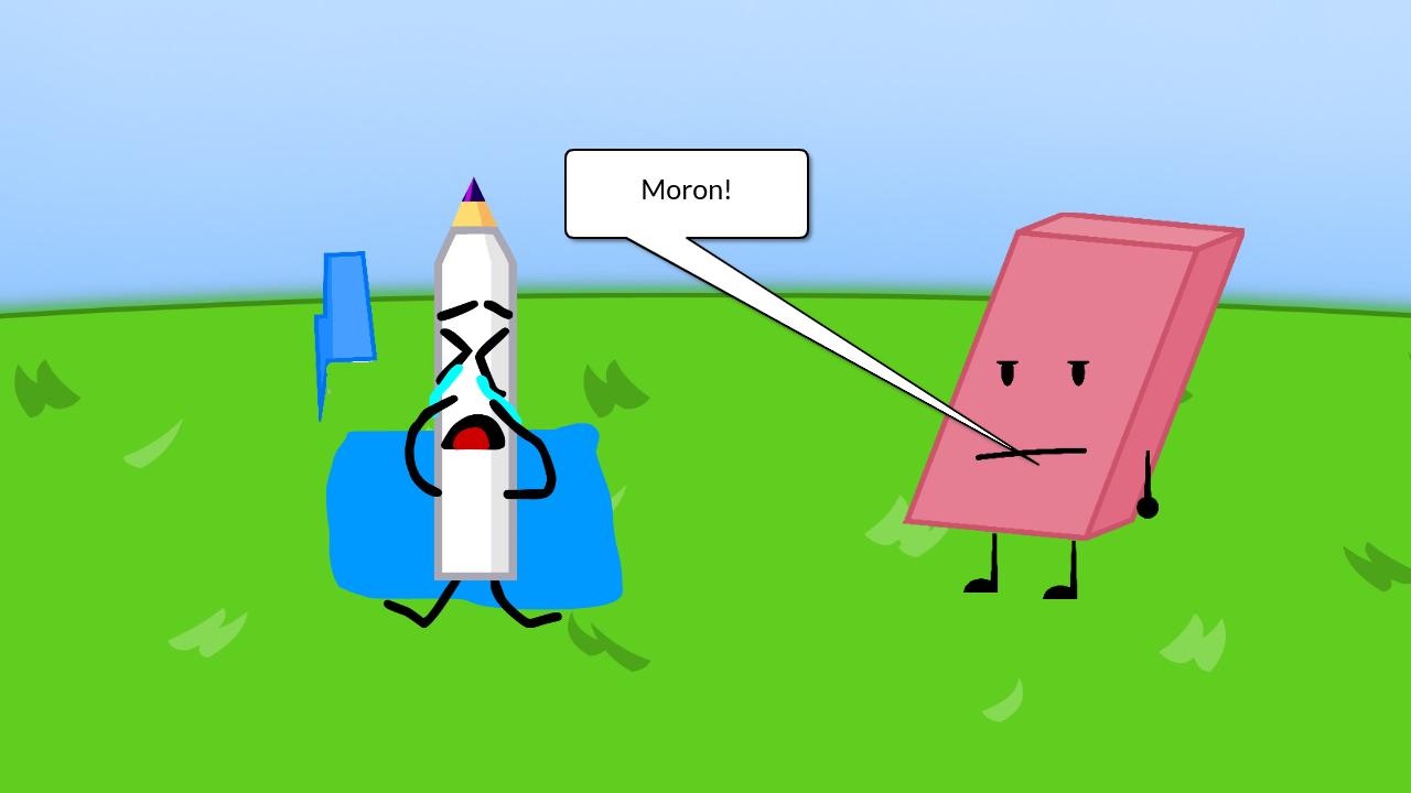 Eraser Calls Capless Pen An Moron by convbobcat on DeviantArt