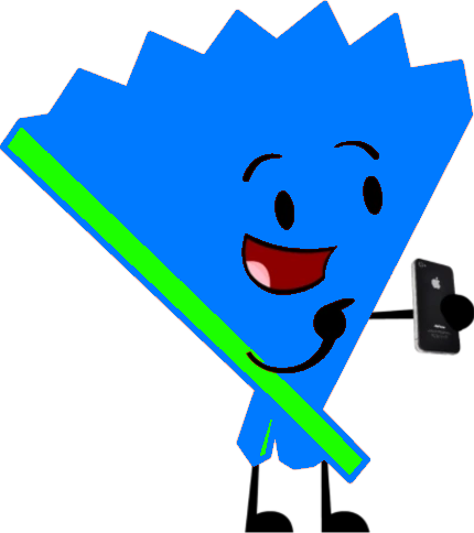 Navy Blue And Green Fan by convbobcat on DeviantArt