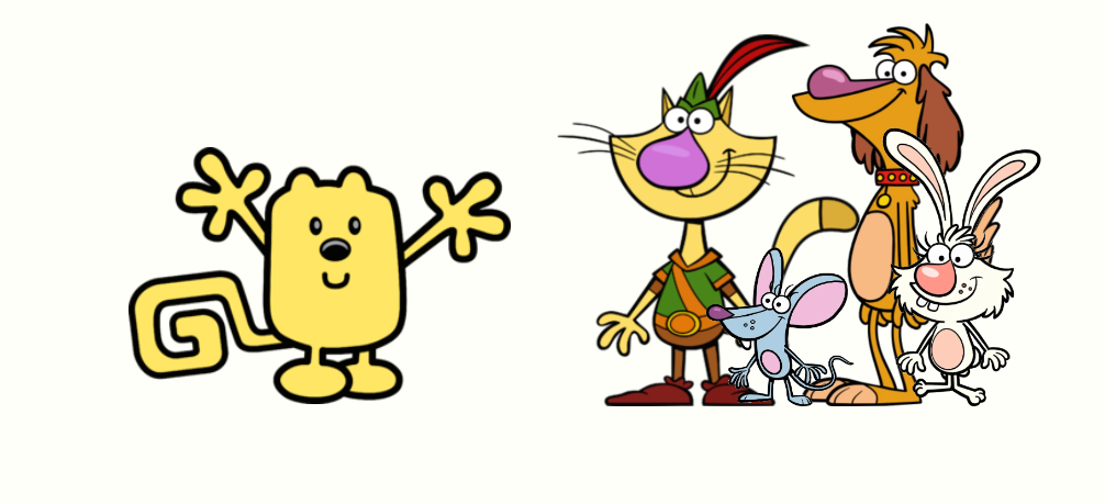 Wubbzy Meets Nature Cat, Hal, Daisy And Squeeks by convbobcat on DeviantArt