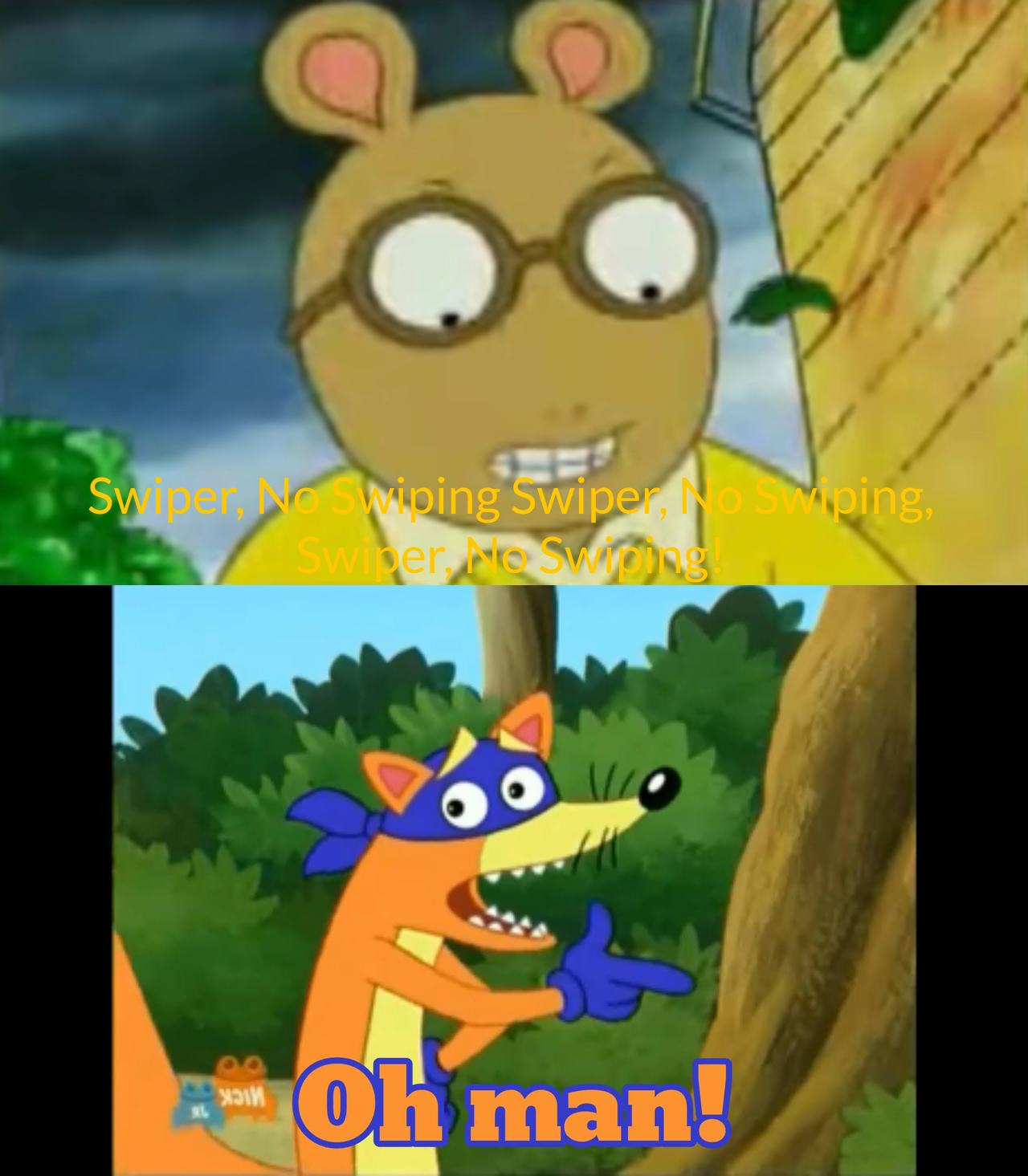 Arthur Read Stops Swiper by convbobcat on DeviantArt