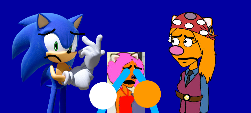 sonic and Gwendolyn comforts Emma by convbobcat on DeviantArt