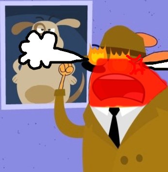 Ruff Ruffman Is Really Angry Eyes Fire by convbobcat on DeviantArt