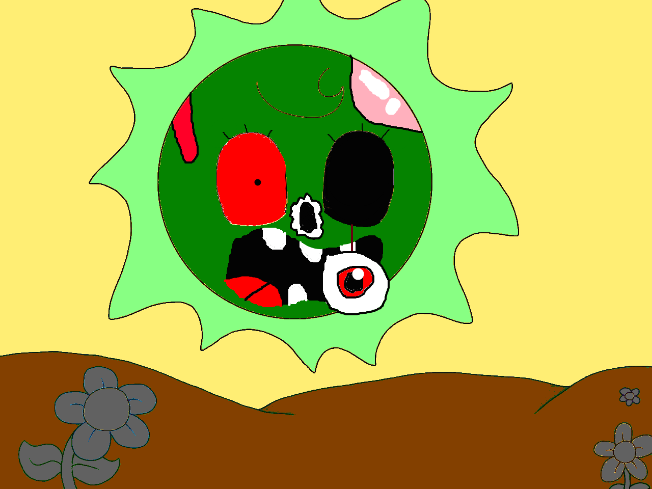 Zombie Sun Baby (Nashiothepenguin Style) by convbobcat on DeviantArt