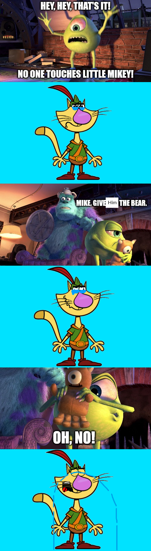 Mike Makes Nature Cat Upset by convbobcat on DeviantArt