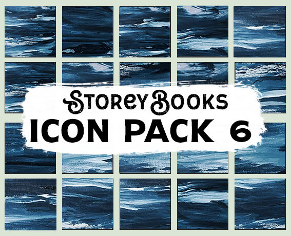 StoryBooks Icon Pack 6: Blue Paint Brushstrokes by storeybooks on ...