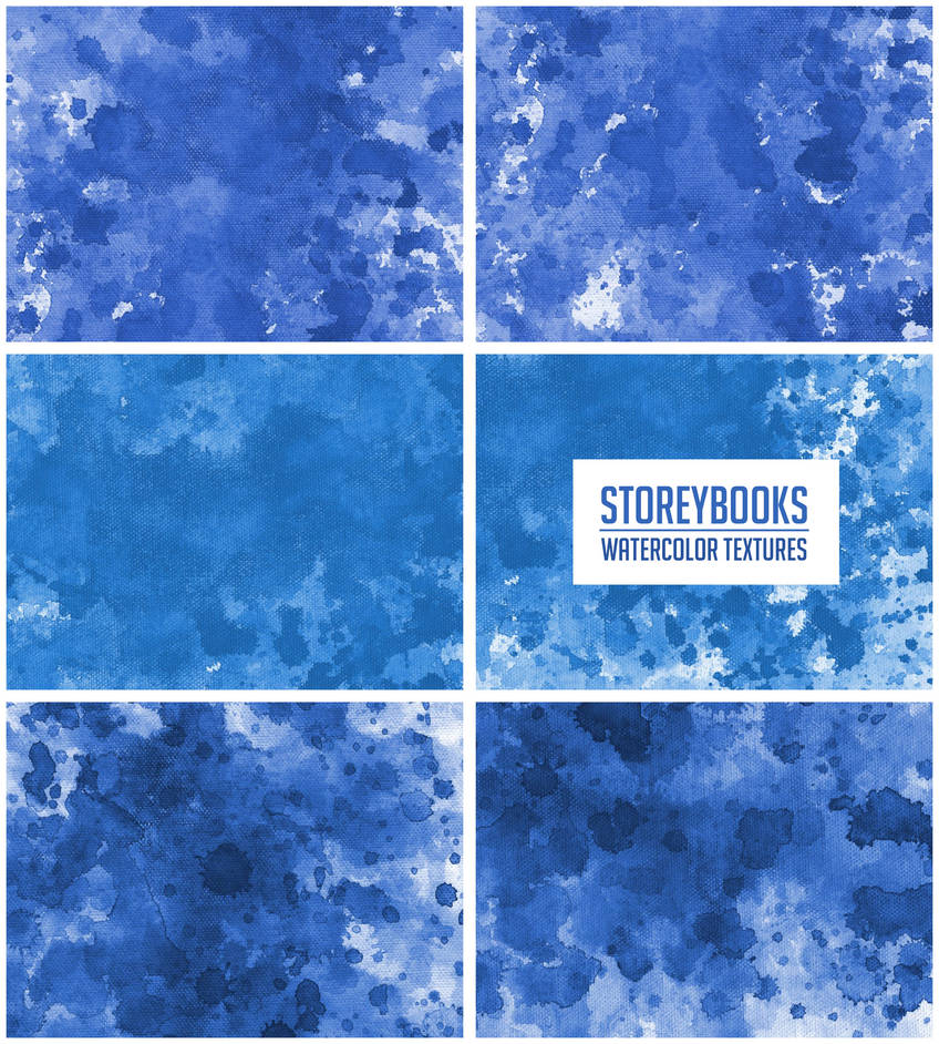 Large Blue Watercolor Texture Pack Resource by storeybooks on DeviantArt