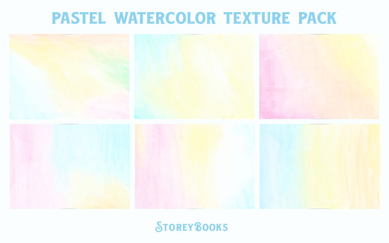 Bright Pastel Watercolor Texture Pack Resource by storeybooks on DeviantArt