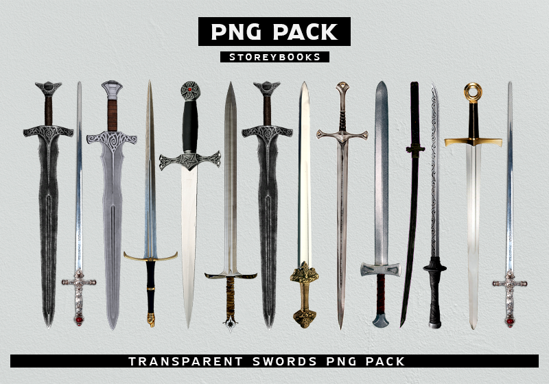 StoreyBooks Transparent Swords PNG Pack FREE by storeybooks on DeviantArt