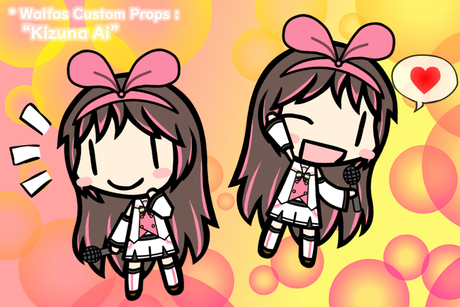 [Walfas]Kizuna Ai(props) by tsunetake1012 on DeviantArt