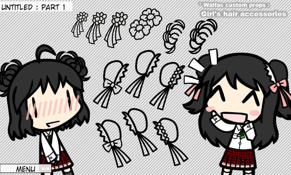 [Walfas]Hair Accessories (props) by tsunetake1012 on DeviantArt