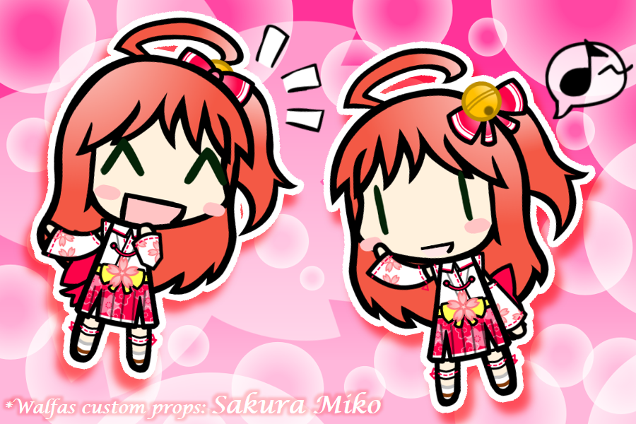 [Walfas]Sakura Miko(props) by tsunetake1012 on DeviantArt