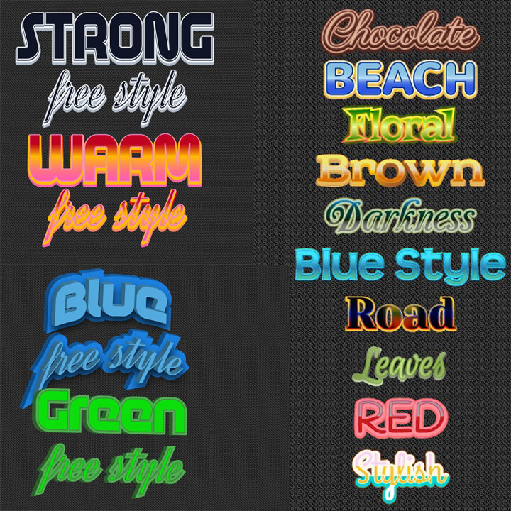 illustrator Graphic Styles Text Vol8 by tecni409 on DeviantArt