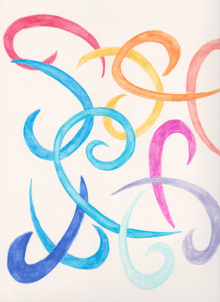 Coloured Swirls by jillamatt on DeviantArt