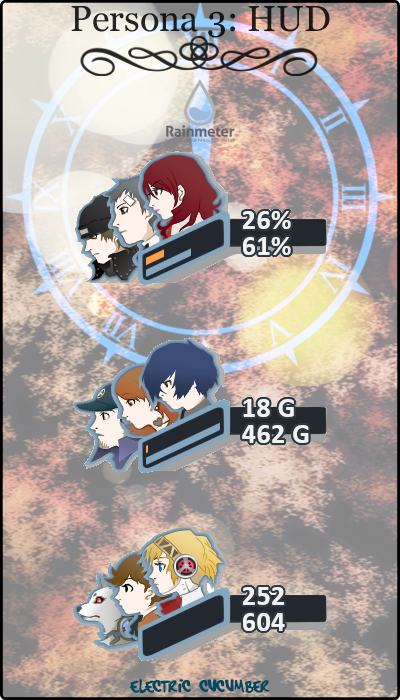Persona 3: Battle HUD 1.0 by My-Electric-Cucumber on DeviantArt