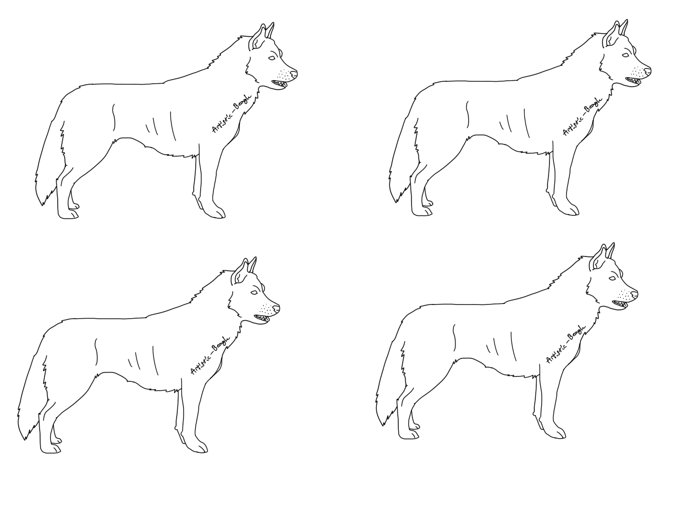 Husky Base Adopts by Artistic-Beagle on DeviantArt