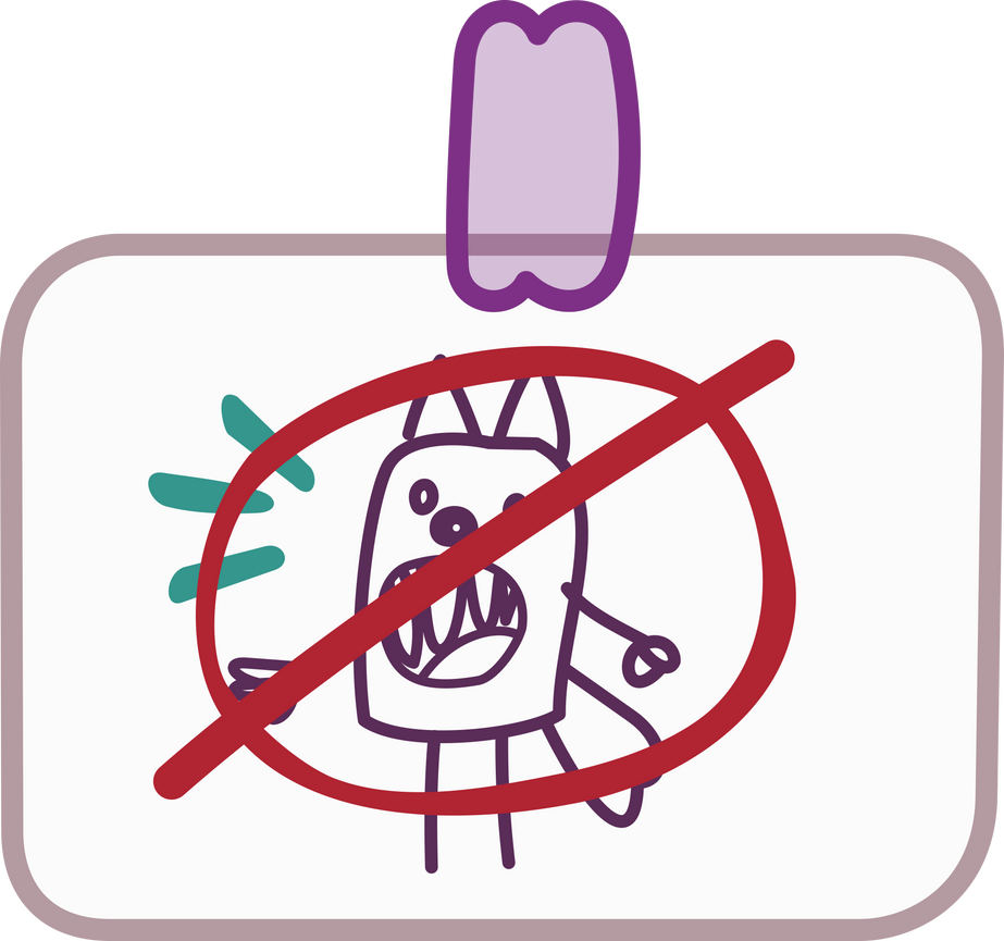 Bluey Vector - No Speaking Loud Sign by Star-Collider on DeviantArt