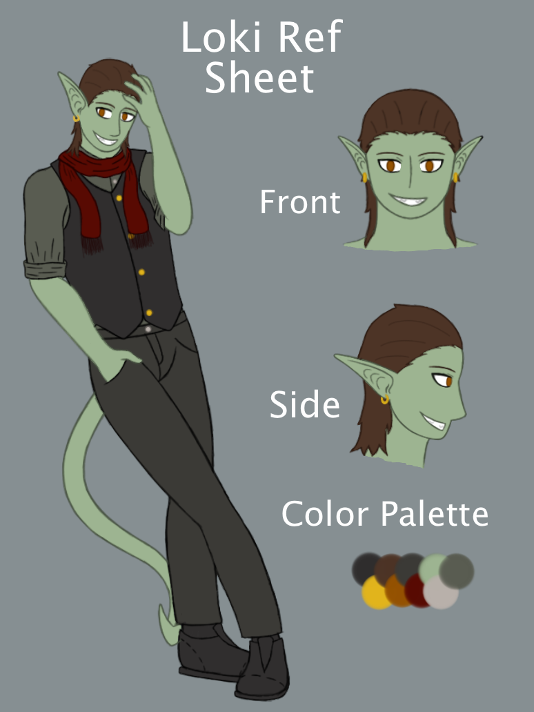 Loki Ref Sheet by UnknownGoddess on DeviantArt