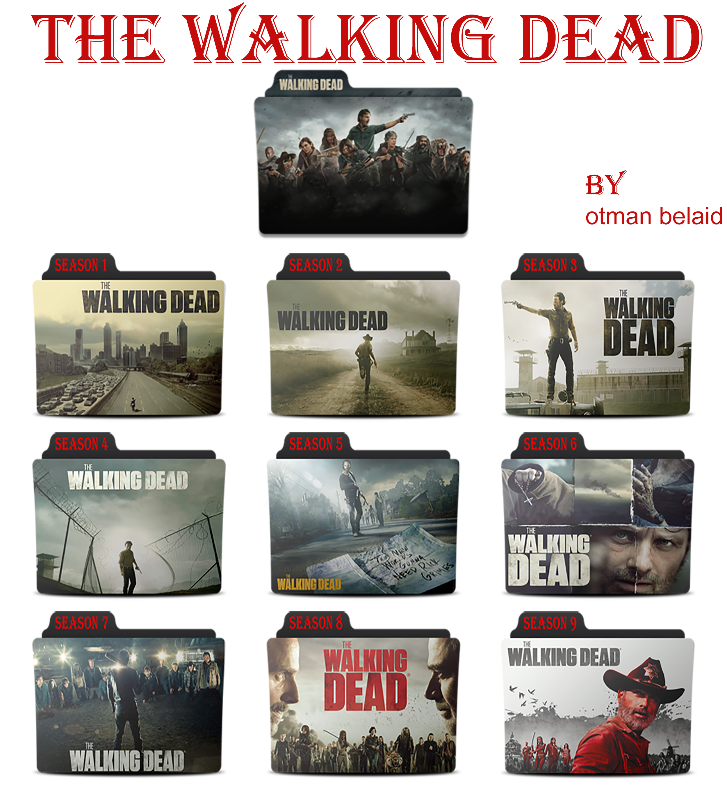 The Walking Dead Season 1-10 folder icons by otmann on DeviantArt