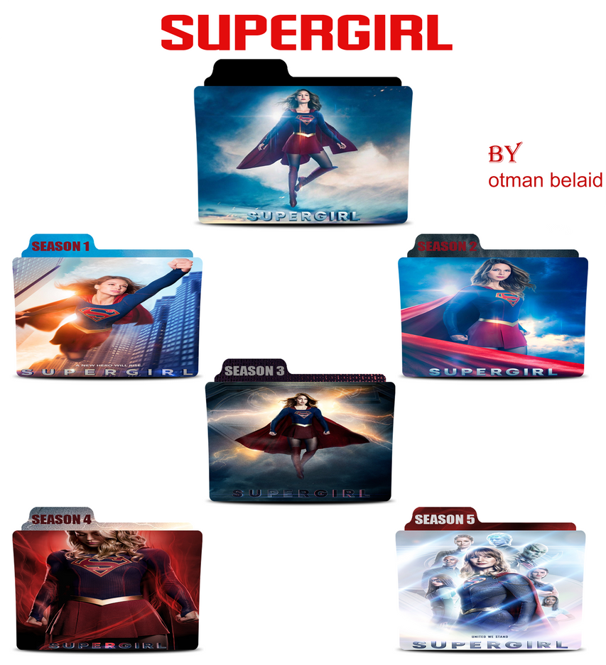 Supergirl Season 1-5 Folder Icons by otmann on DeviantArt