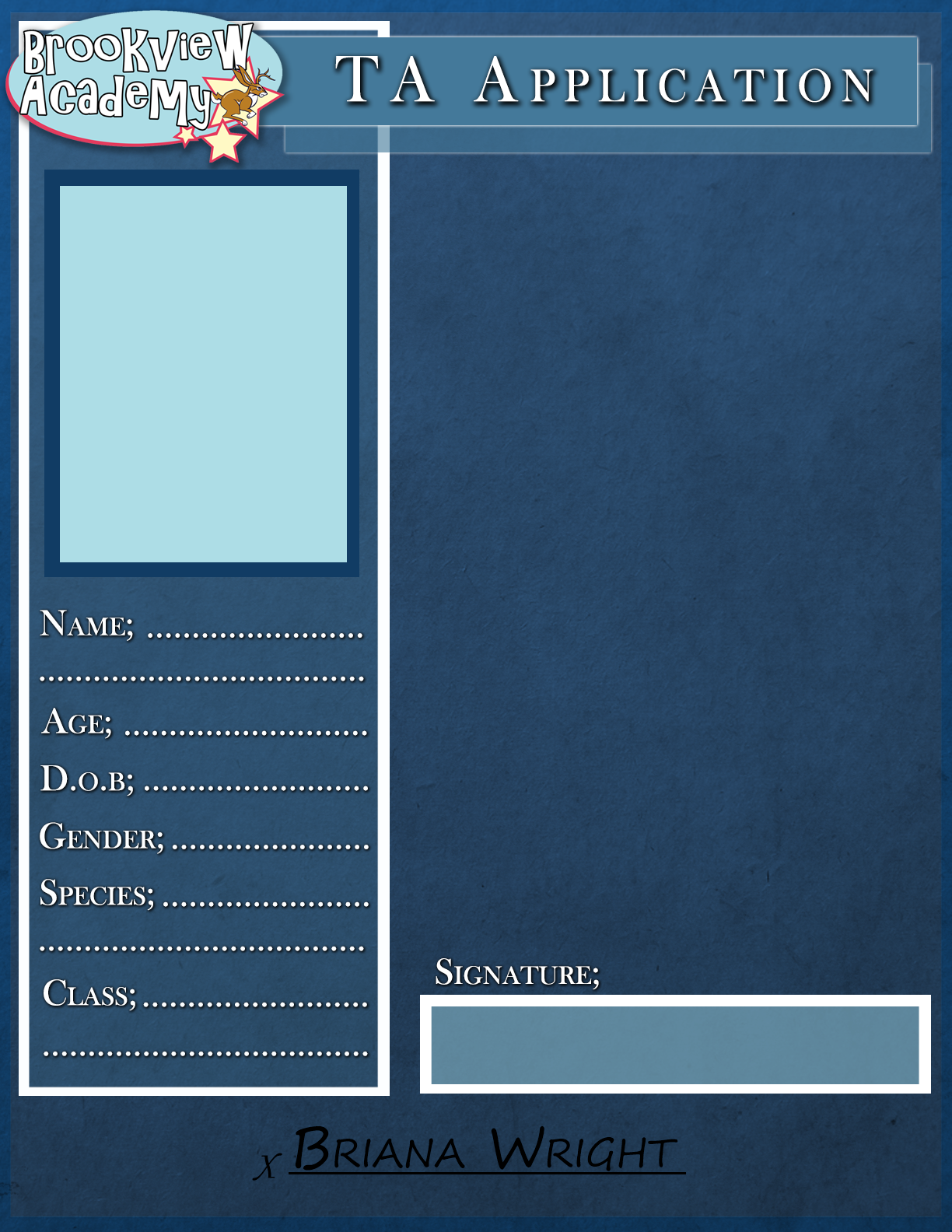 Brookview Academy TA Application by BrookviewAdmin on DeviantArt
