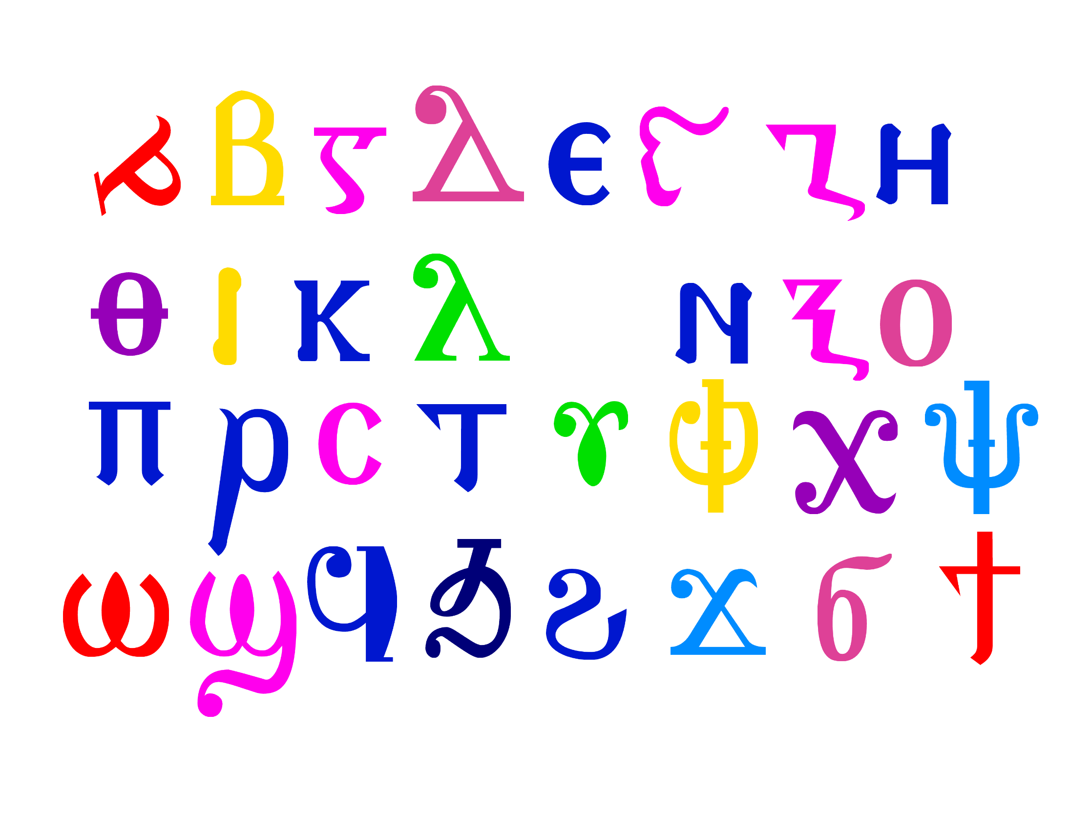 Dancing Coptic Alphabet Magnets by Zachary13265 on DeviantArt