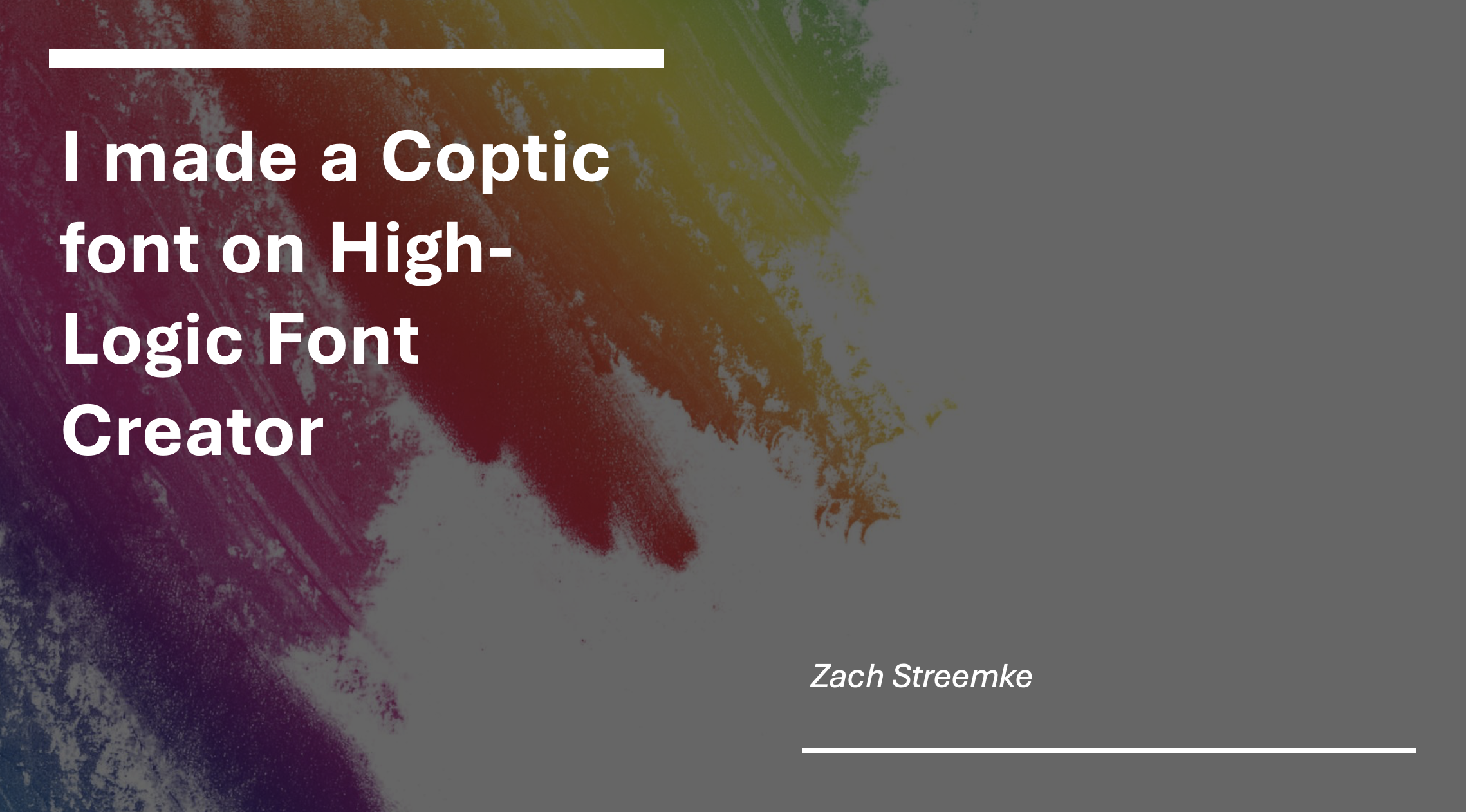A Coptic font with High-Logic by Zachary13265 on DeviantArt