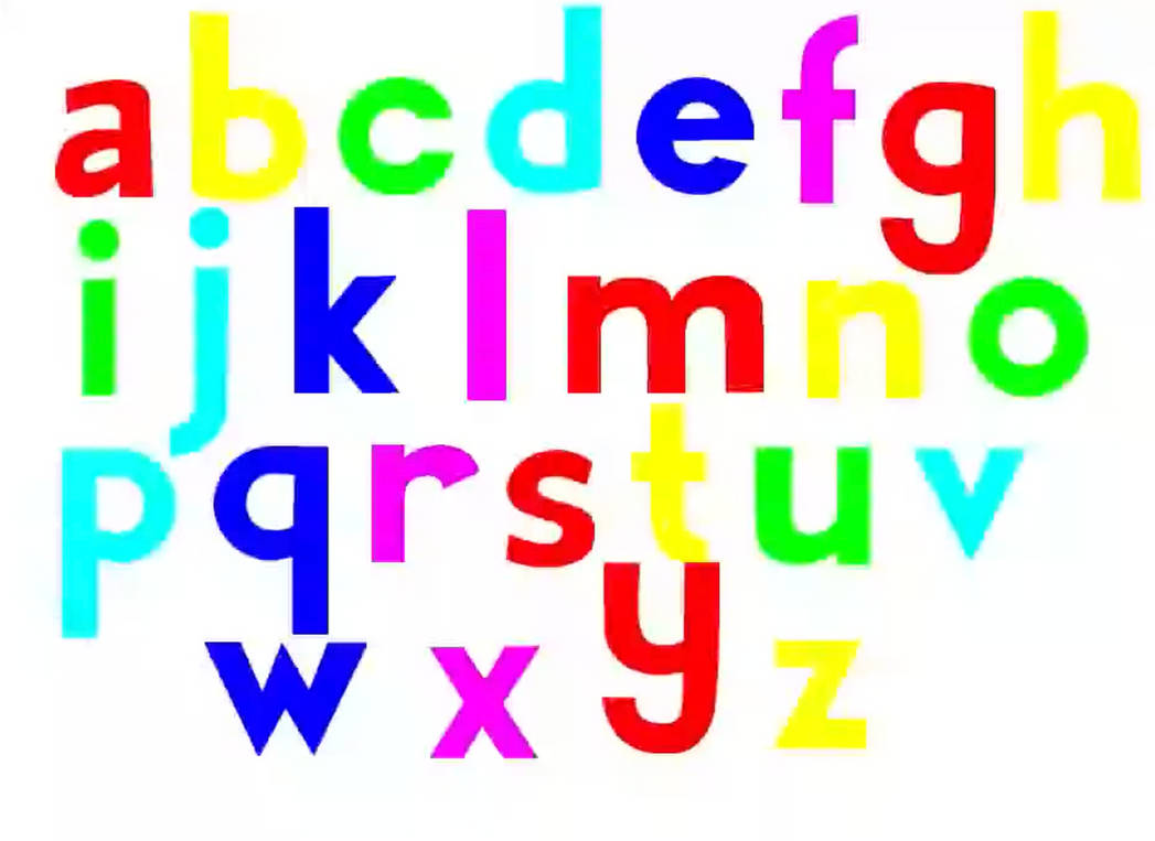 Rainbow Lowercase Letters Dancing by Zachary13265 on DeviantArt