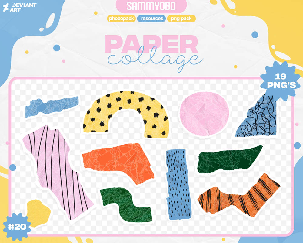 #20 Resources - Paper Collage png pack by SammyObo on DeviantArt