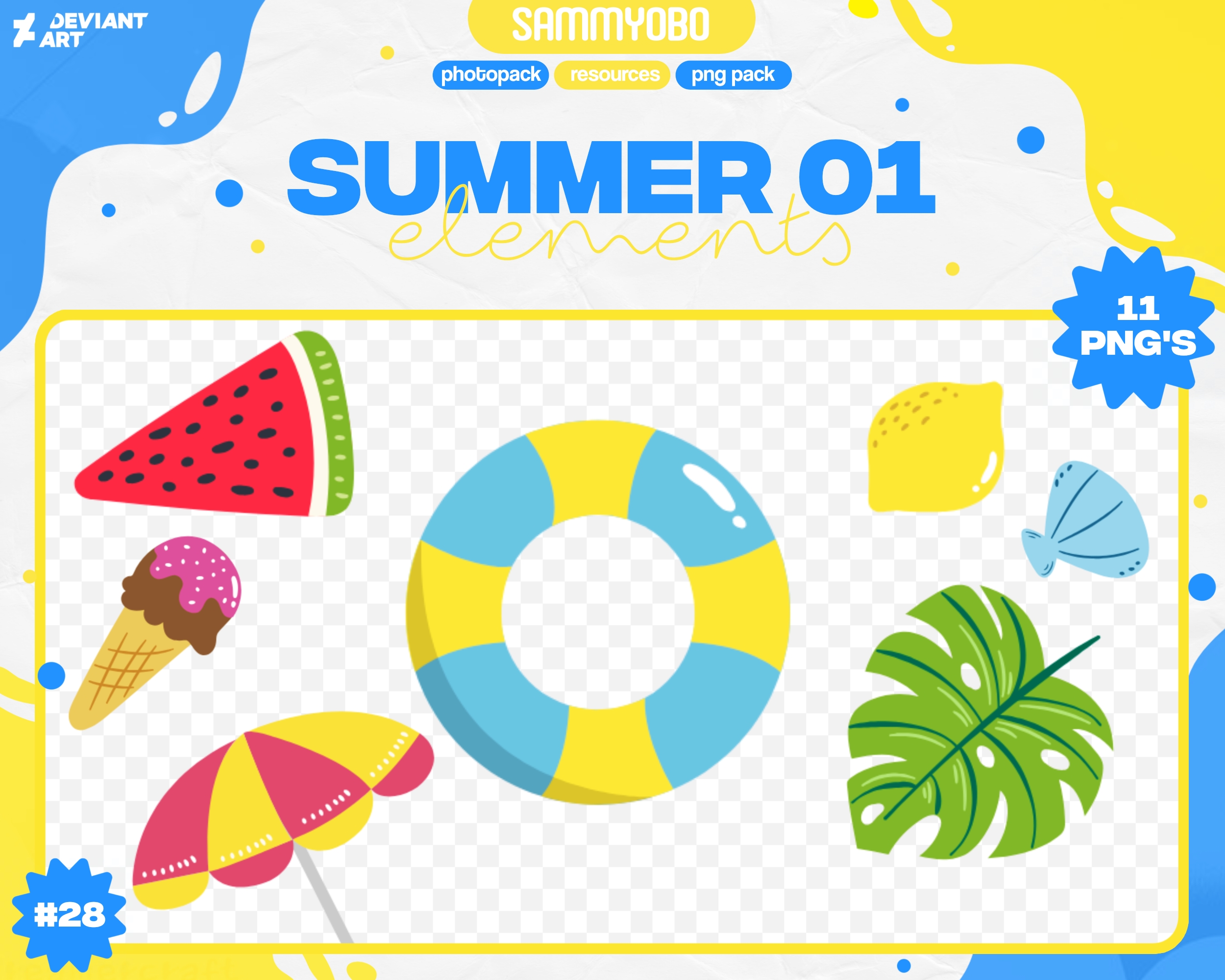 #28 Resources - Summer 01 Elements png pack by SammyObo on DeviantArt