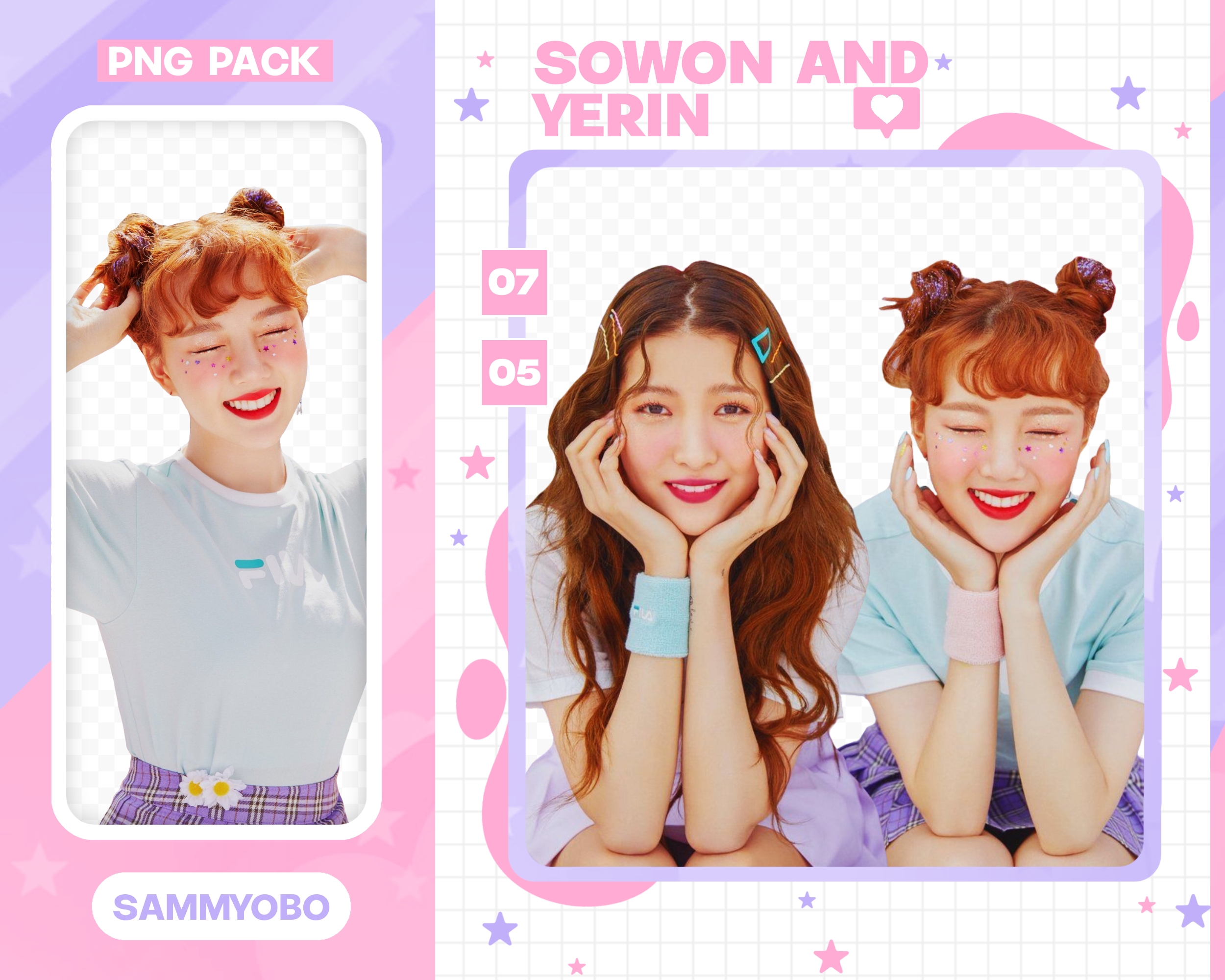 #7 SOWON AND YERIN (INNESFREE X FILLA) PNG PACK by SammyObo on DeviantArt