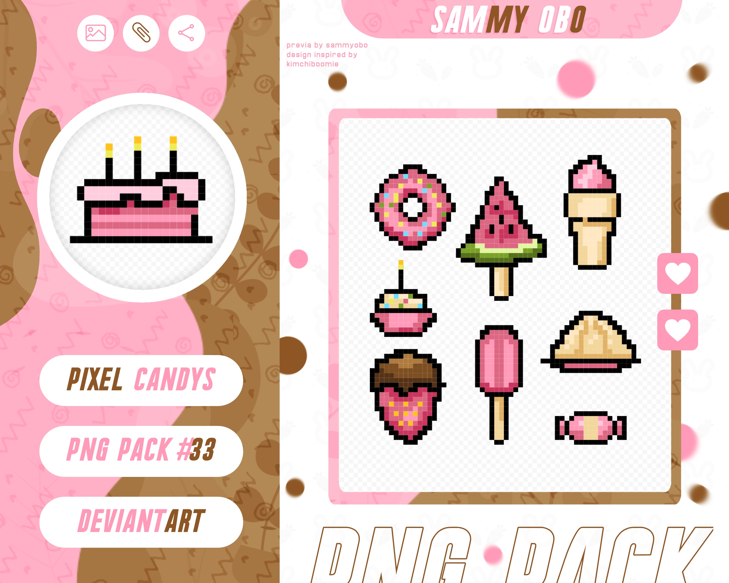 #33 PIXEL CANDYS PNG PACK by SammyObo on DeviantArt