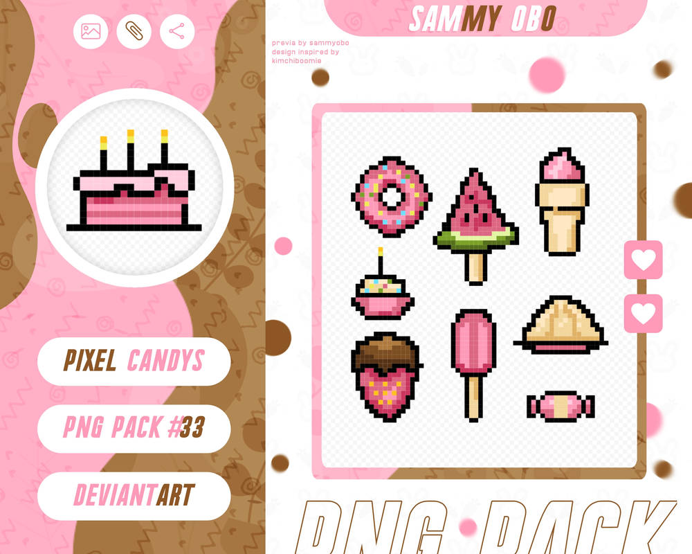#33 PIXEL CANDYS PNG PACK by SammyObo on DeviantArt