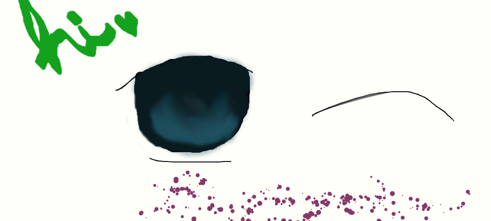 anime eye blush first drawing by danisaur-bvb on DeviantArt